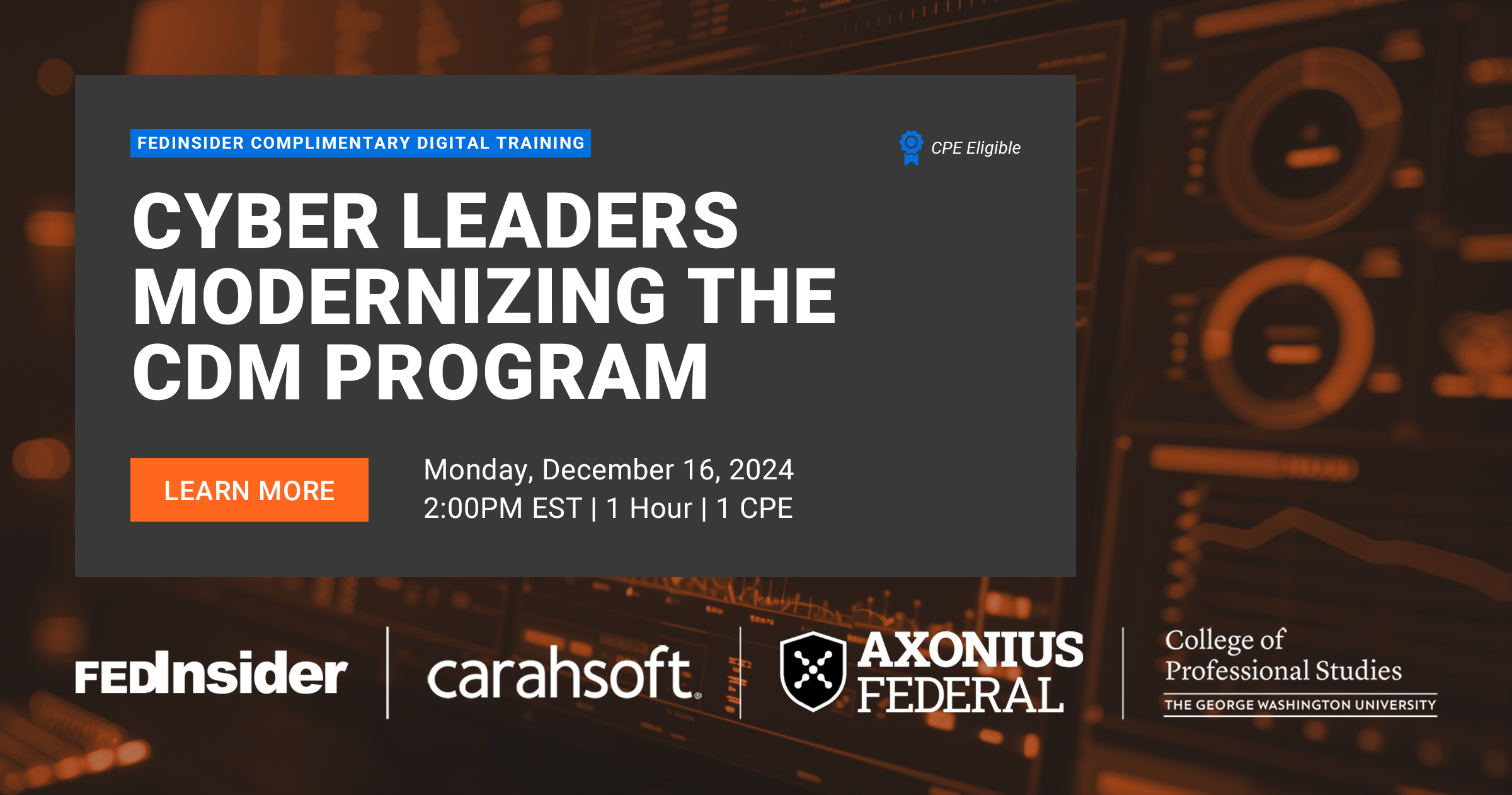 Cyber Leaders Modernizing The CDM Program | Webinar | FedInsider