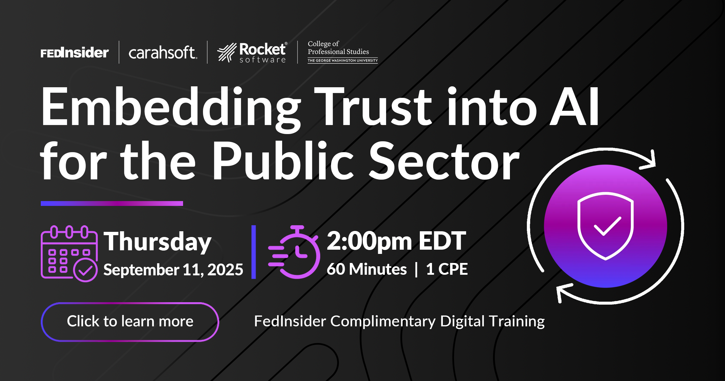 Embedding Trust into AI for the Public Sector | Webinar | FedInsider